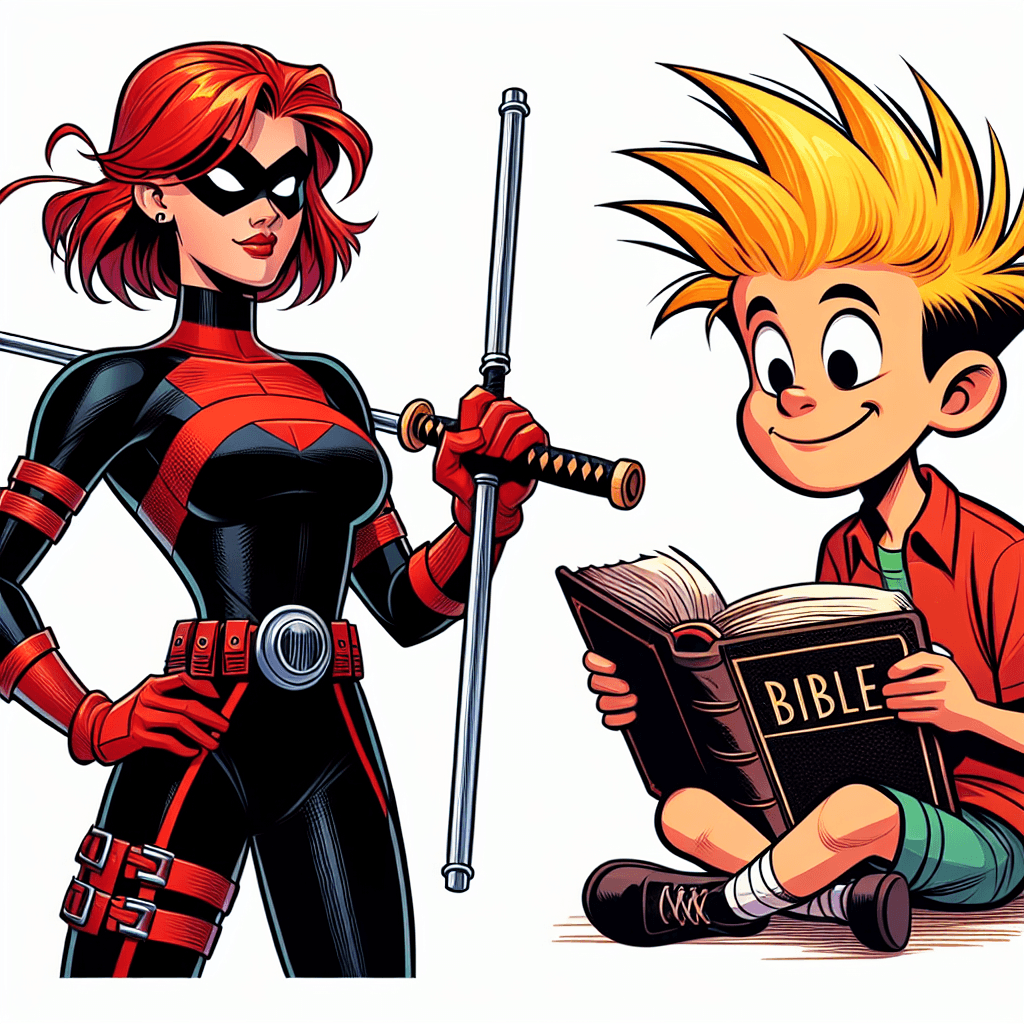 The Superhero ElektraBart Simpson Gives a Summary of Leviticus